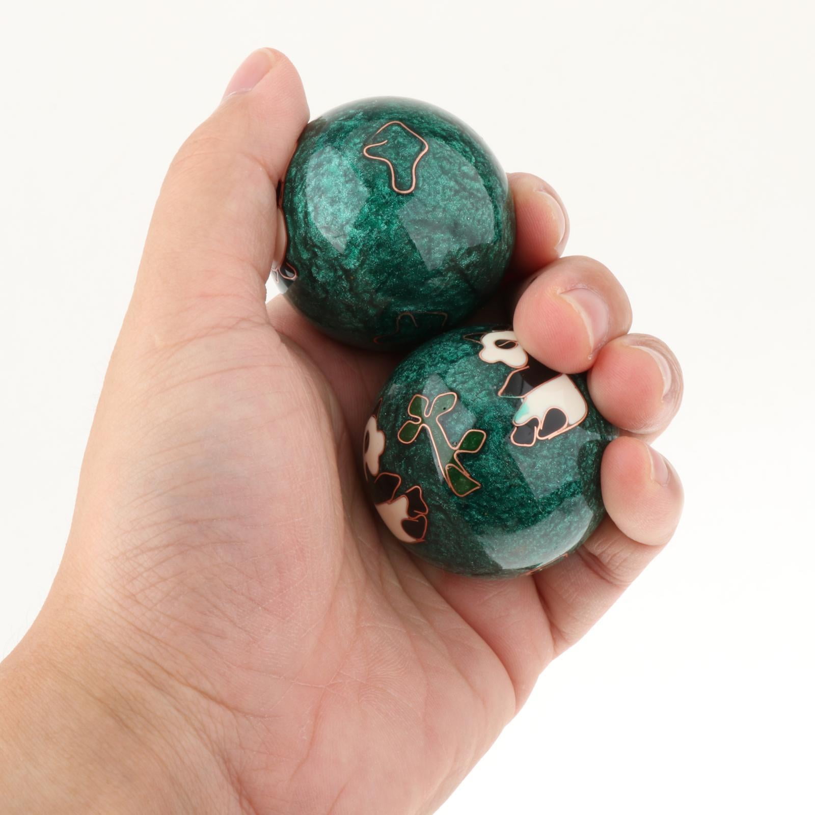 2Pcs Hand Massage Balls Chinese Baoding Balls with Storage Box Fitness ...
