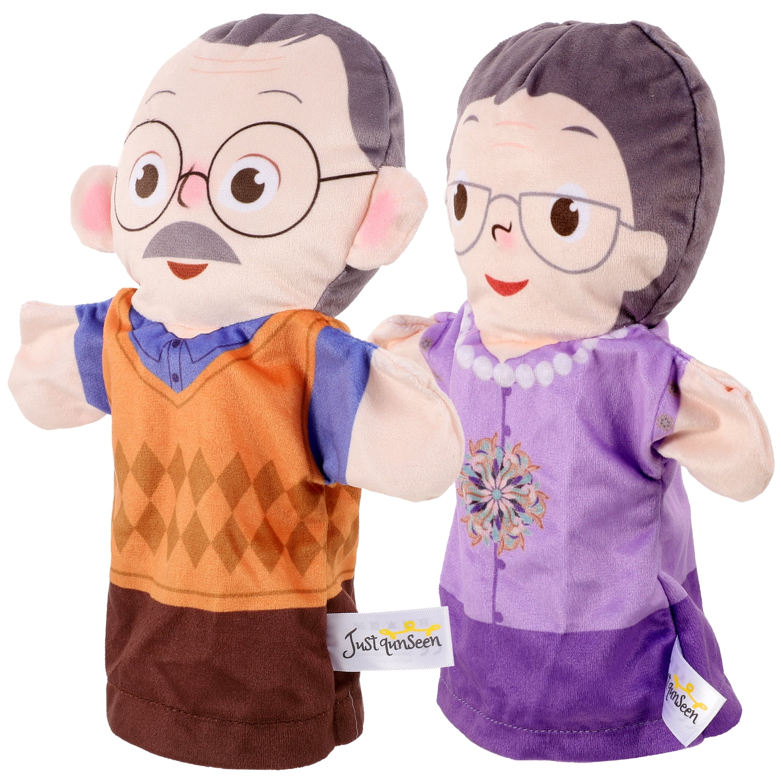 2Pcs Hand Puppet Figures Story Doll Figures Hand Puppets Realistic ...