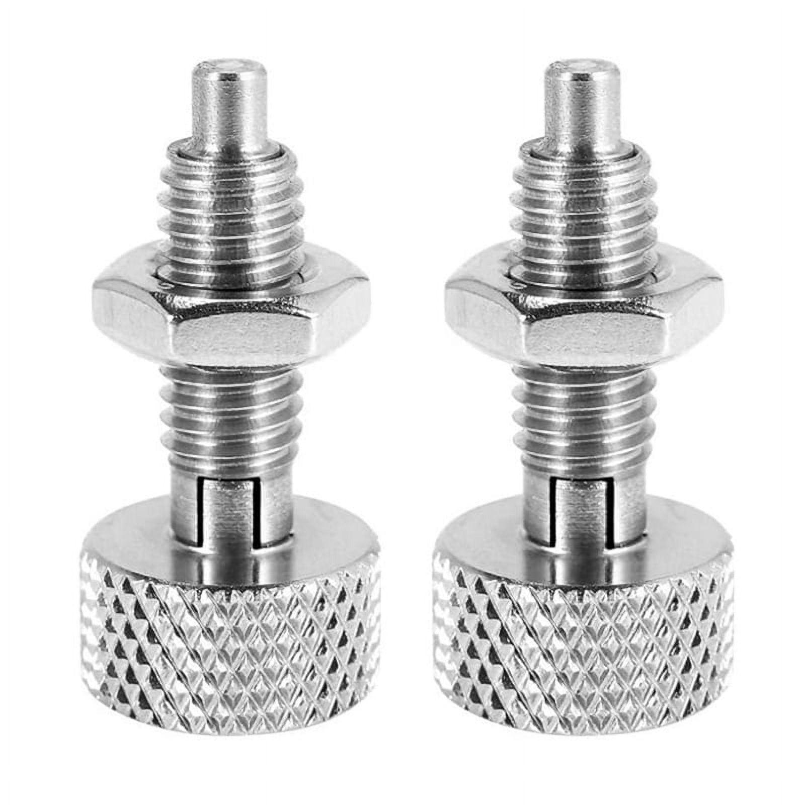 2Pcs Hand Retractable Spring Plunger, M16 Stainless Steel Quick Release ...