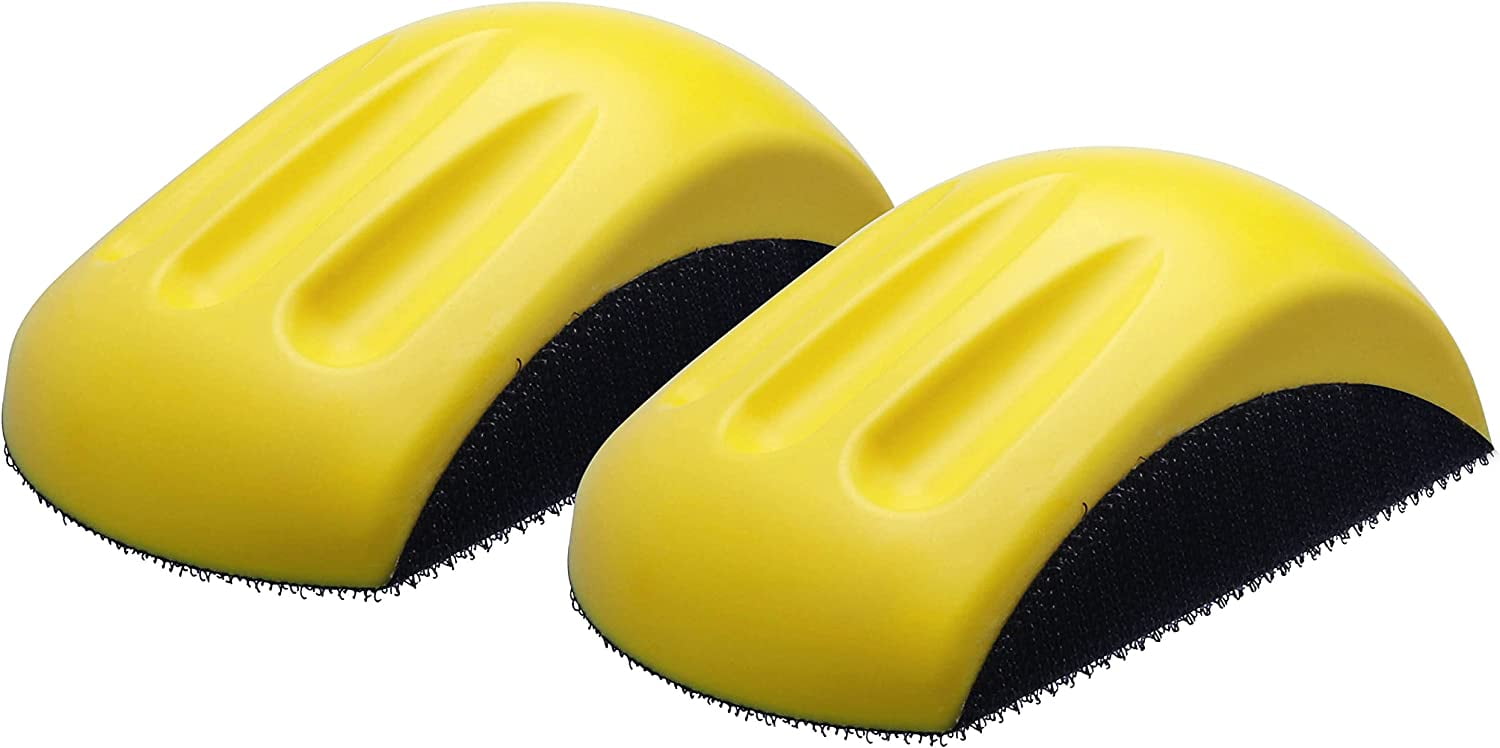 2Pcs Hand Sanding Blocks, 5 Inch Hook Loop Sanding Block Foam Hand ...