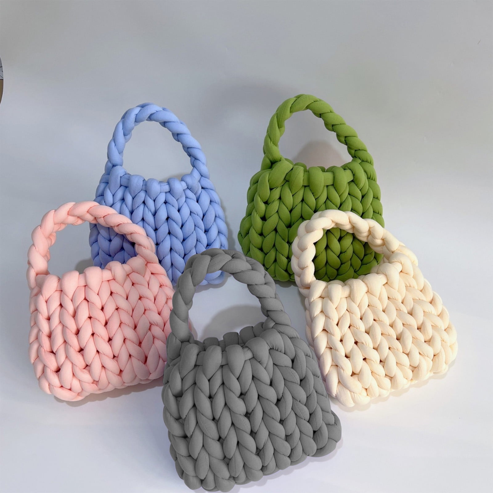 2Pcs Hand Woven Bag under $5! Kadlawus Thick Yarn Hand Woven Bag ...