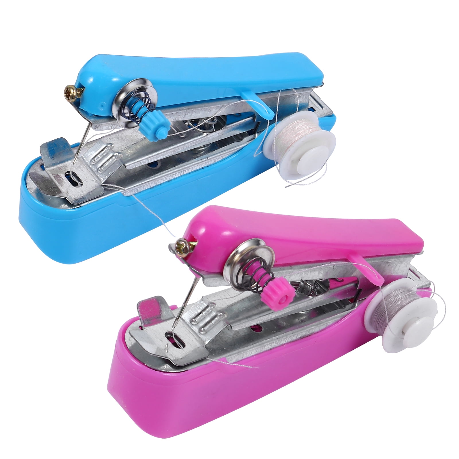 2Pcs Handheld Sewing Machine Mini Manual Sewing Machine Handy Portable ...
