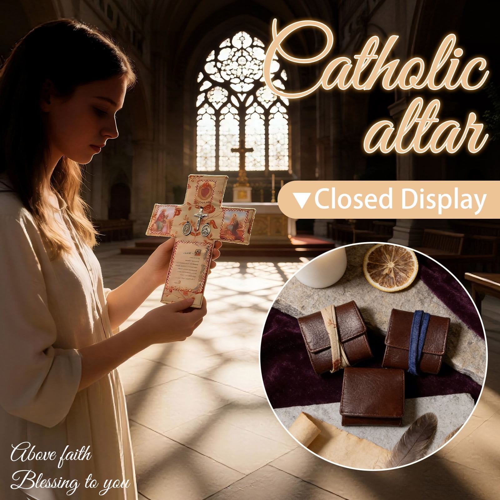 2Pcs Handmade Portable Catholic Altar for Daily Prayer & Devotion ...