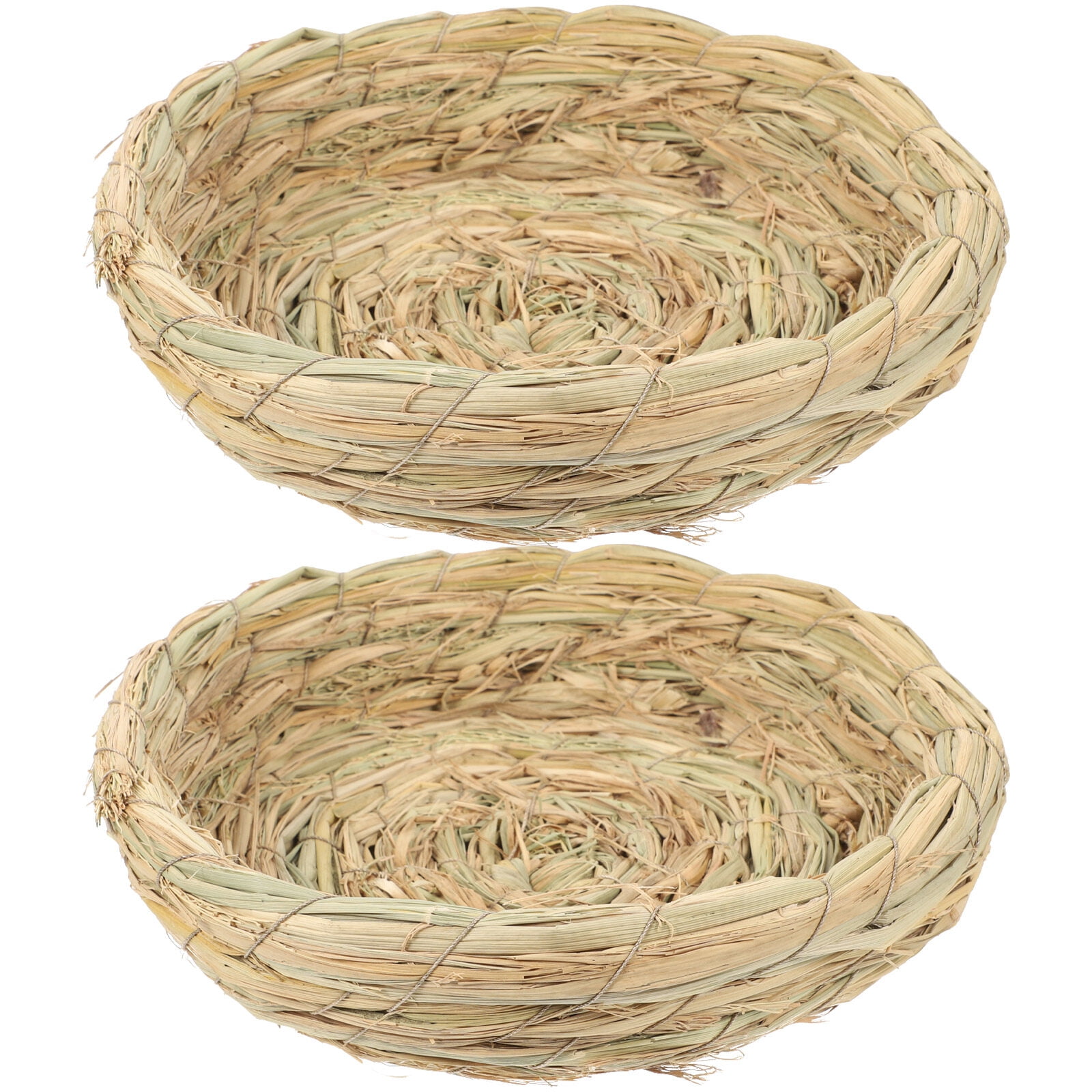 Hanging Bird Bath Handwoven Bird Nest Handmade Straw Nest For Parakeets ...