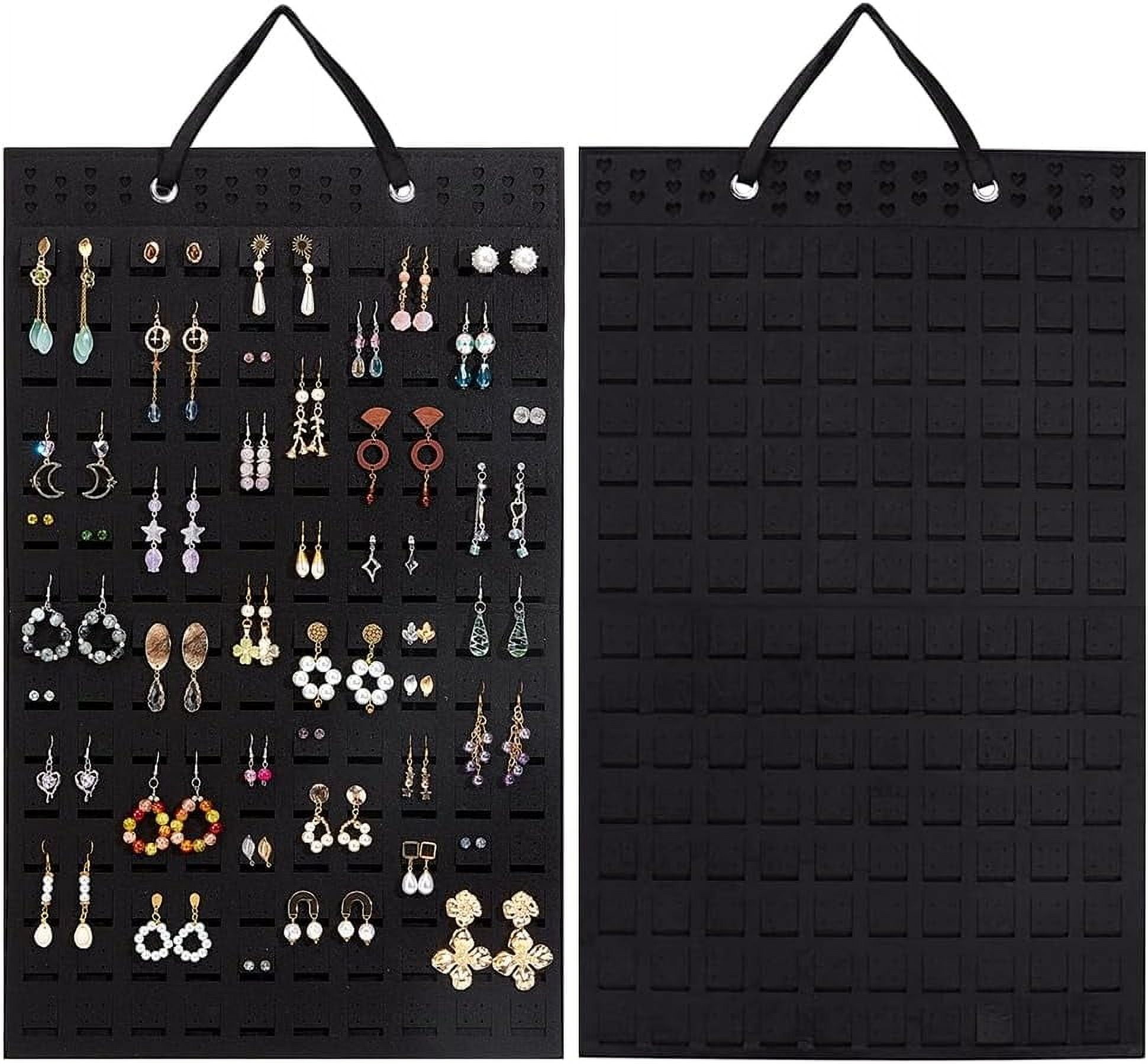 2Pcs Hanging Earring Organizer Holds Up to 600 Pairs Earrings Holder ...