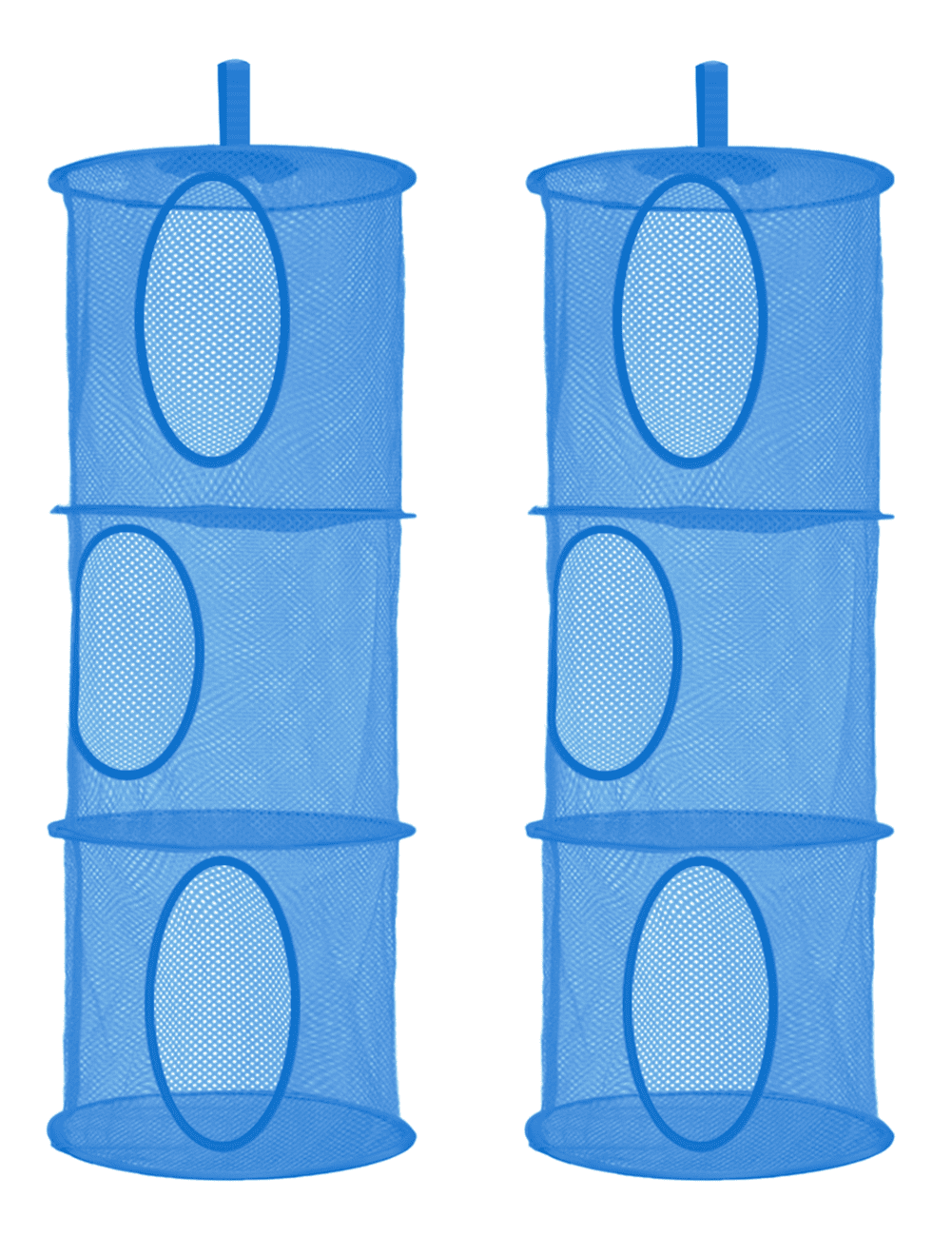 2Pcs Hanging Mesh Stuffed Animal Storage Hammock Net, Foldable Toy ...