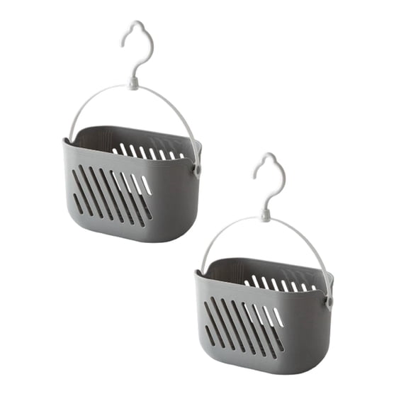 2Pcs Hanging Shower Caddy Plastic Hanging Shower Caddy Basket Portable ...