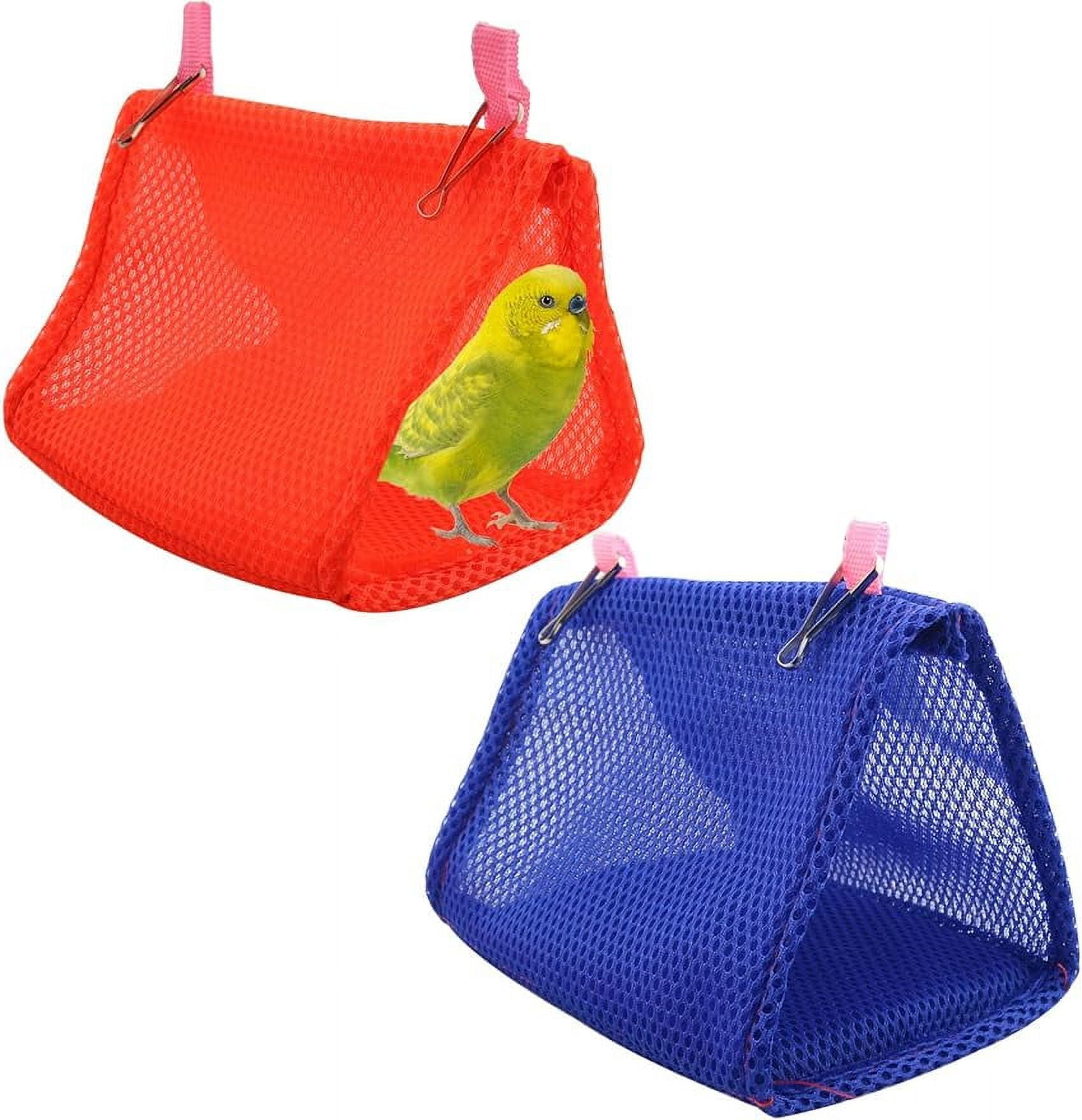 2Pcs Hanging Summer Bird Bed, Breathable Bird Hammock Hideaway Cave Bed ...