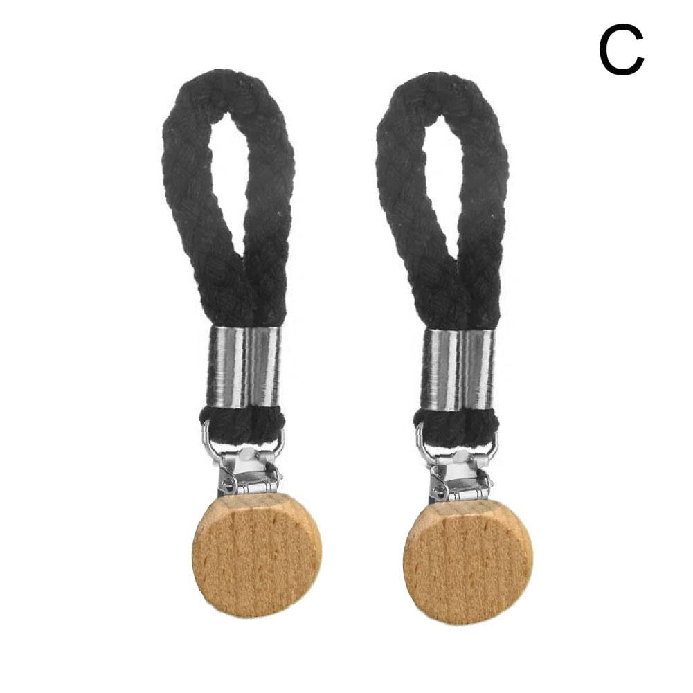 2Pcs Hanging Tea Towels Clip,Woven Cotton Towel Clips with Metal Clamp ...