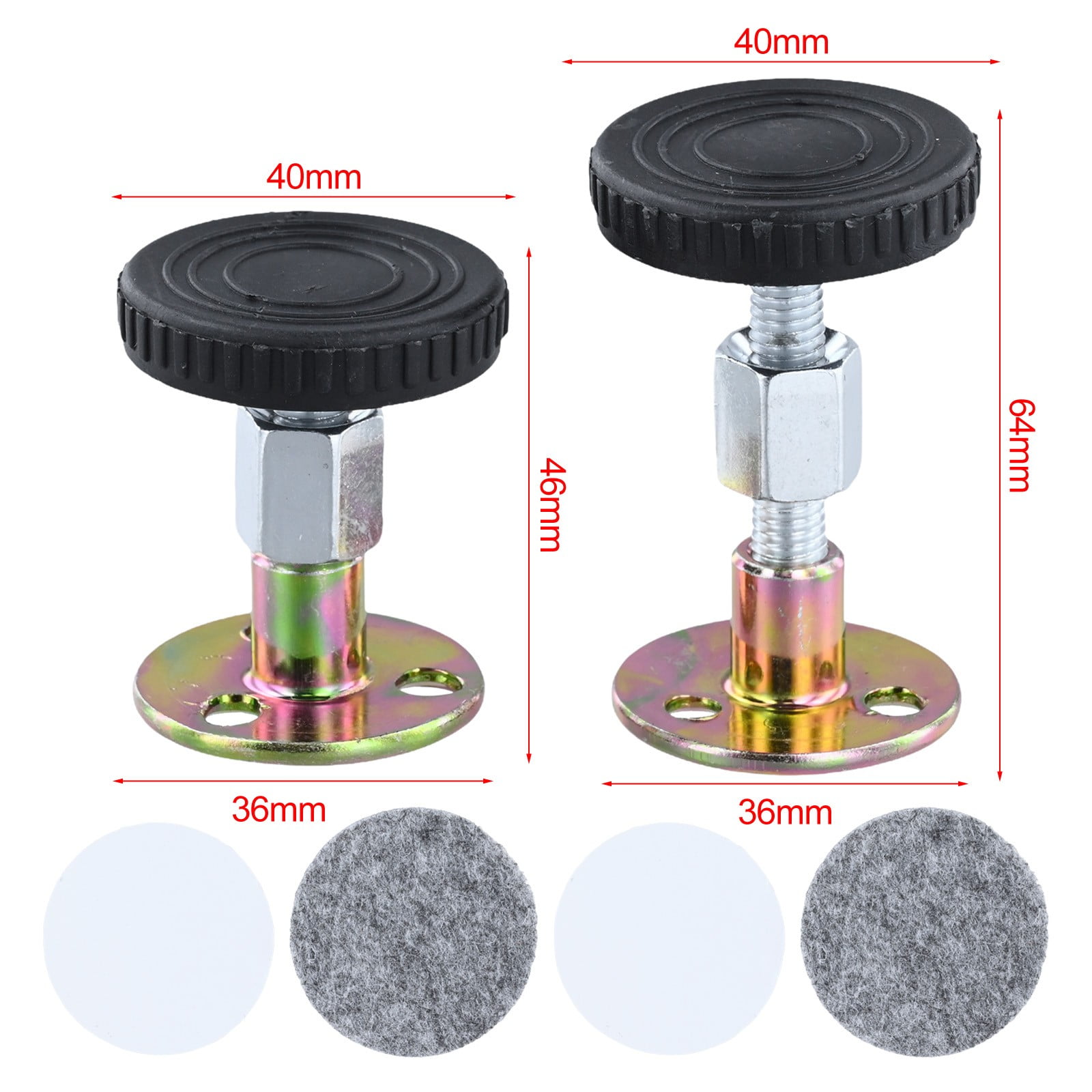 2Pcs Headboard Stoppers Stabilizer Kit Adjustable Bed Head Anti ...