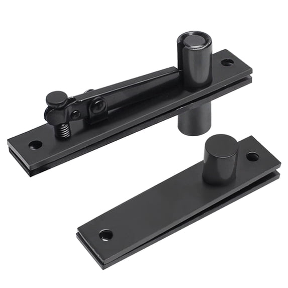 2Pcs Heavy Duty Door Pivots Hinges 360/90 Degree Shafts Stainless Steel ...