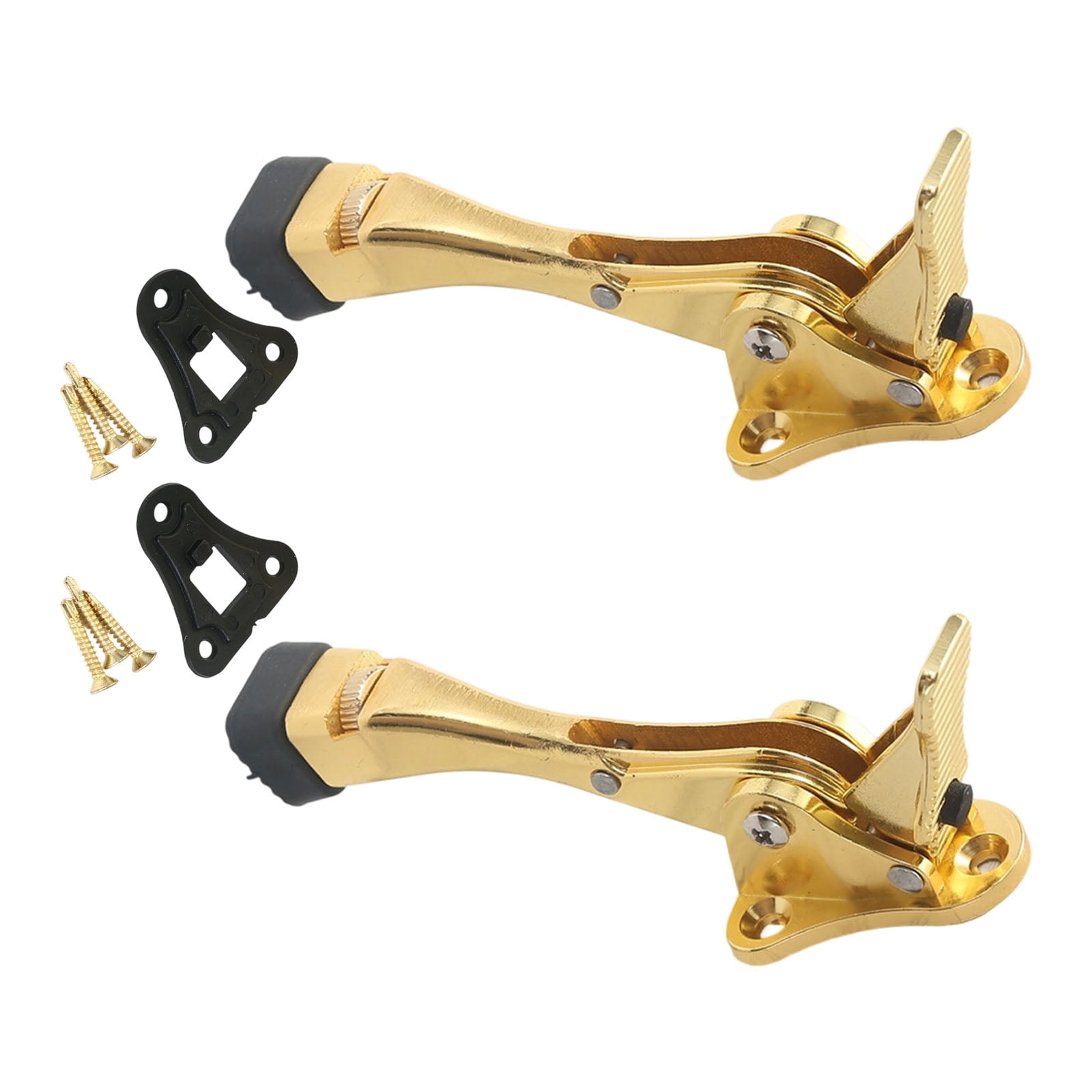 2Pcs Heavy Duty Door Stops Adjustable Door Holder with Nonslip Rubber ...