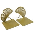 2Pcs Heavy Duty Metal Bookends for Shelves Hollow Metal Book Ends ...
