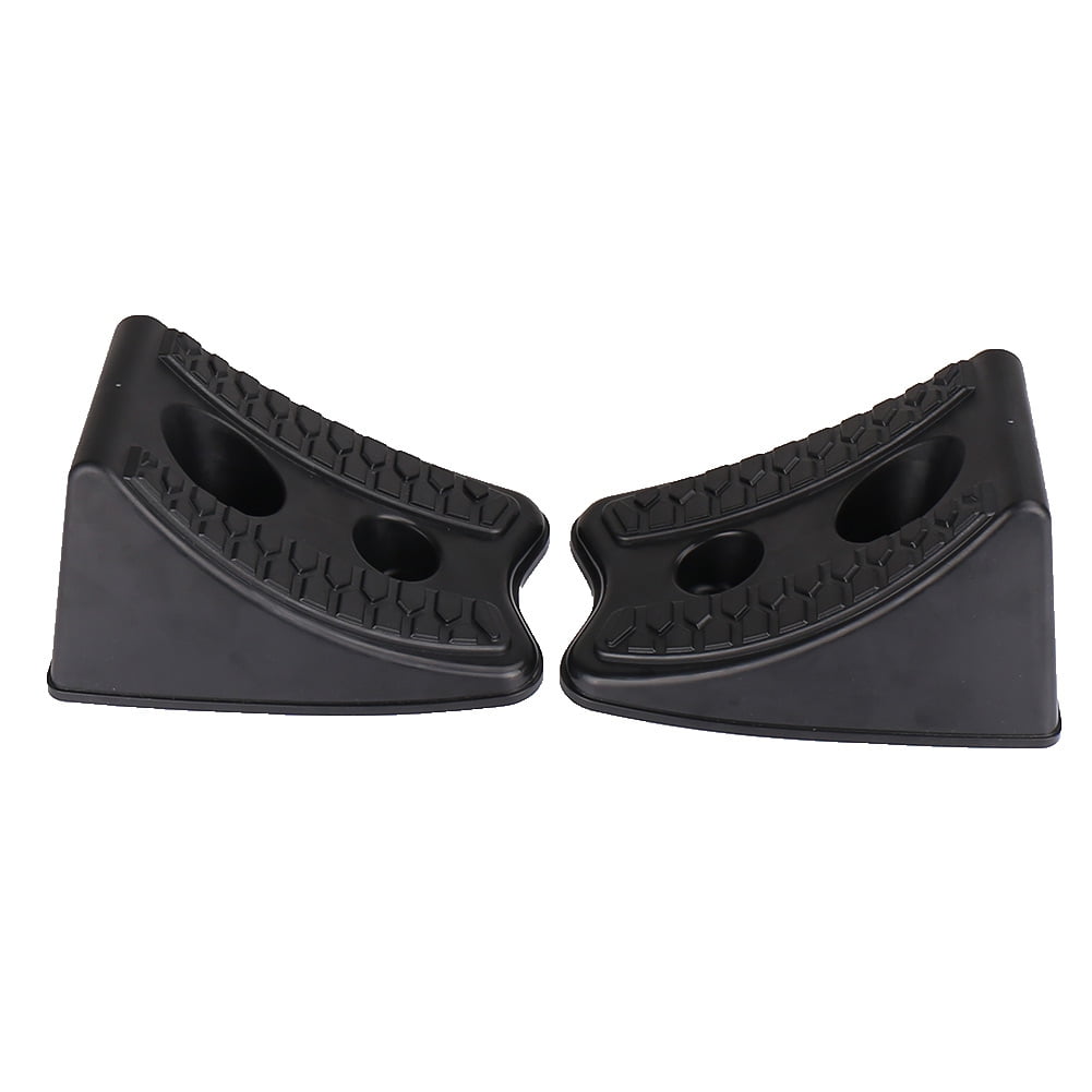 2Pcs Heavy Duty Rubber Car Vehicle Parking Wheel Stoppers Tire Chocks ...