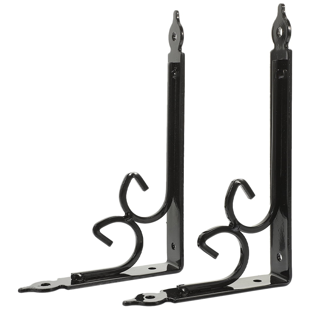 2Pcs Heavy Duty Shelf Brackets Wall Shelf Fixed Brackets Wall Planter ...