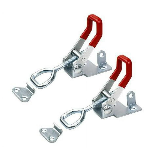 2Pcs Heavy Duty Toggle Clamp Latch Adjustable Latch Hardware Pull Latch ...