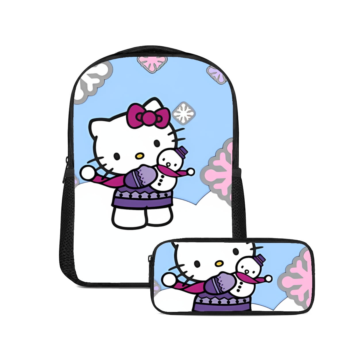 2Pcs Hello Kitty Backpack Large Capacity Multifunctional 17 Inch Cute ...