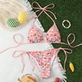 2pcs Hello Kitty Bikini Set Cute Cartoon Y2k Anime Summer Beach Strappy