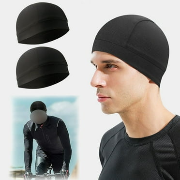 3 Pack Cooling Skull Cap Helmet Liner Sweat Wicking Cycling Running Hat ...