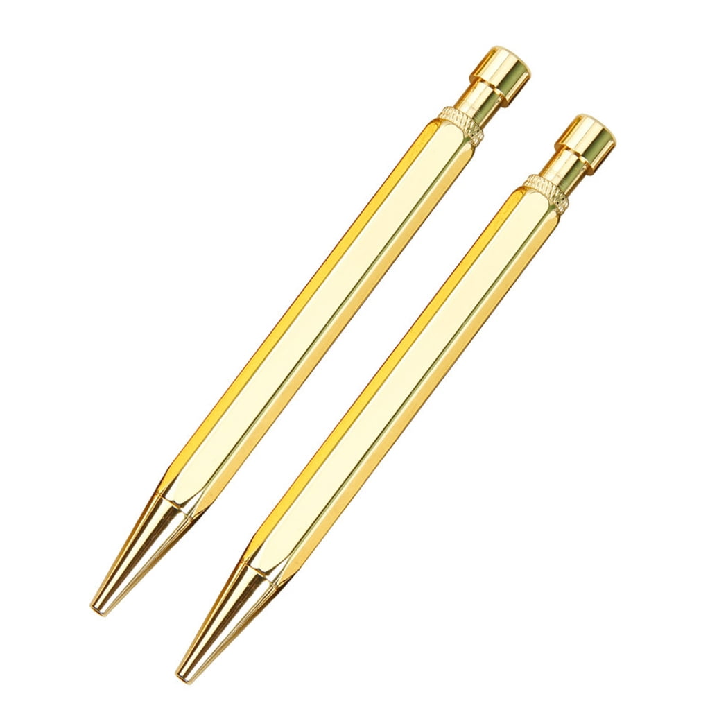 2Pcs Hexagonal Ballpoint Pen Hexagonal Shaped Metal Signing Pen ...