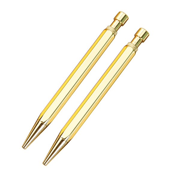 2Pcs Hexagonal Ballpoint Pen Hexagonal Shaped Metal Signing Pen ...