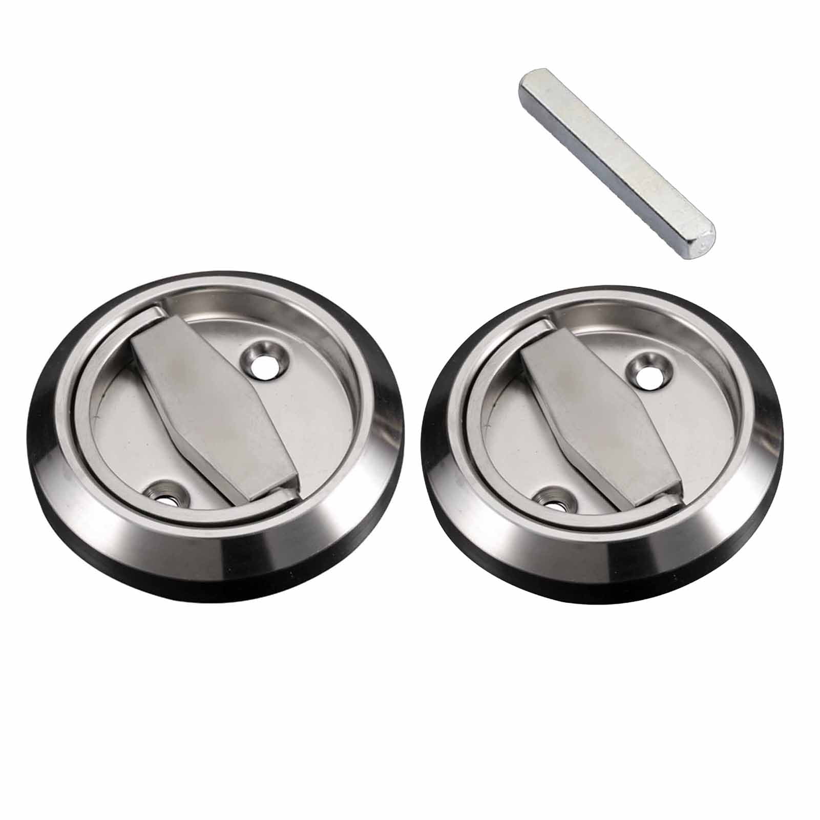 2Pcs Hidden Door Handles Stainless Steel 304 Recessed Invisible Handle ...