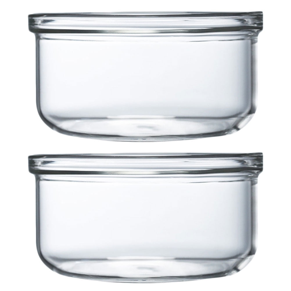FONDOTIN Microwave Safe Bowls Glass Storage Bowls 2Pcs For Household ...