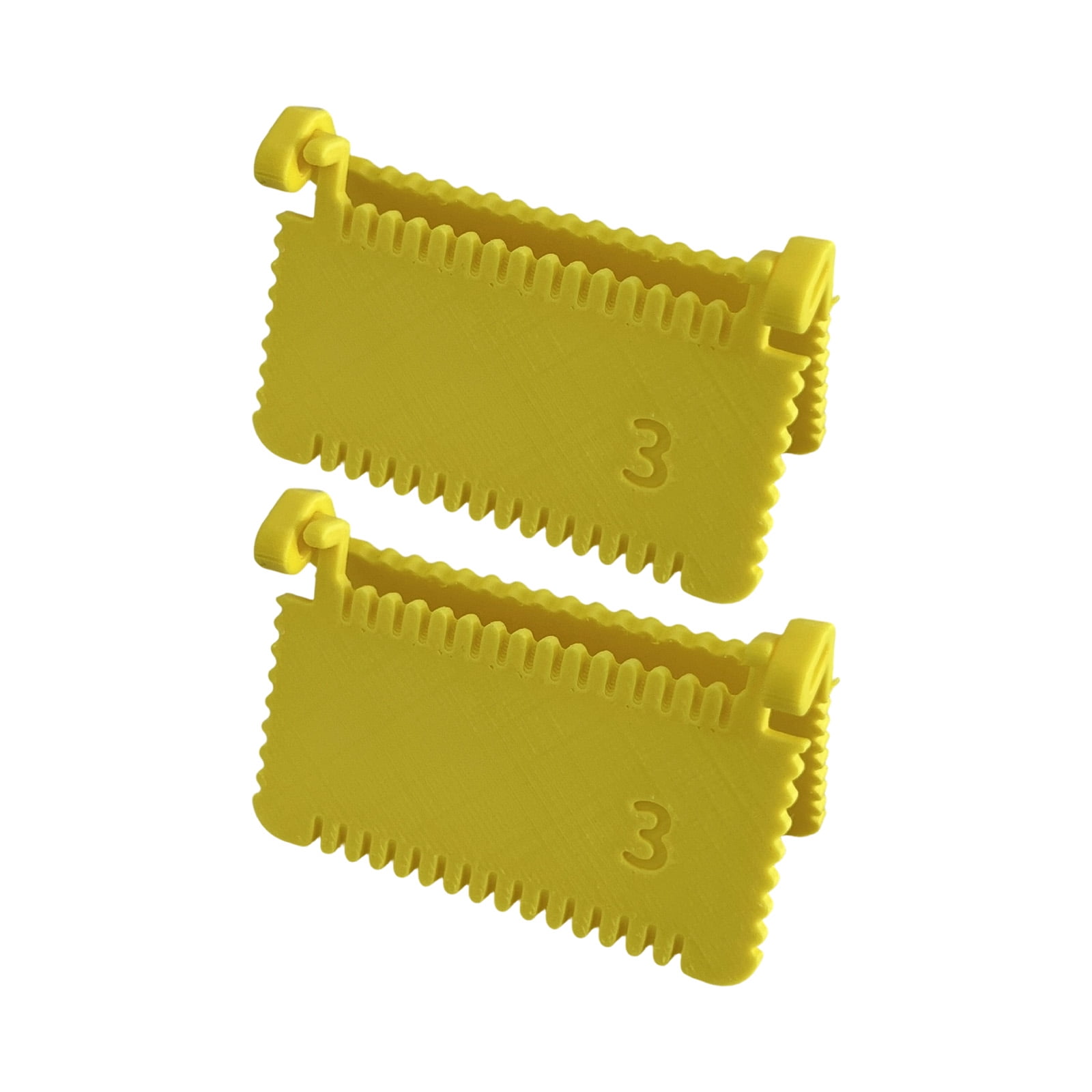 2Pcs Hinged Sewing Template Ruler Plastic Quilting Measuring Tool Edges ...