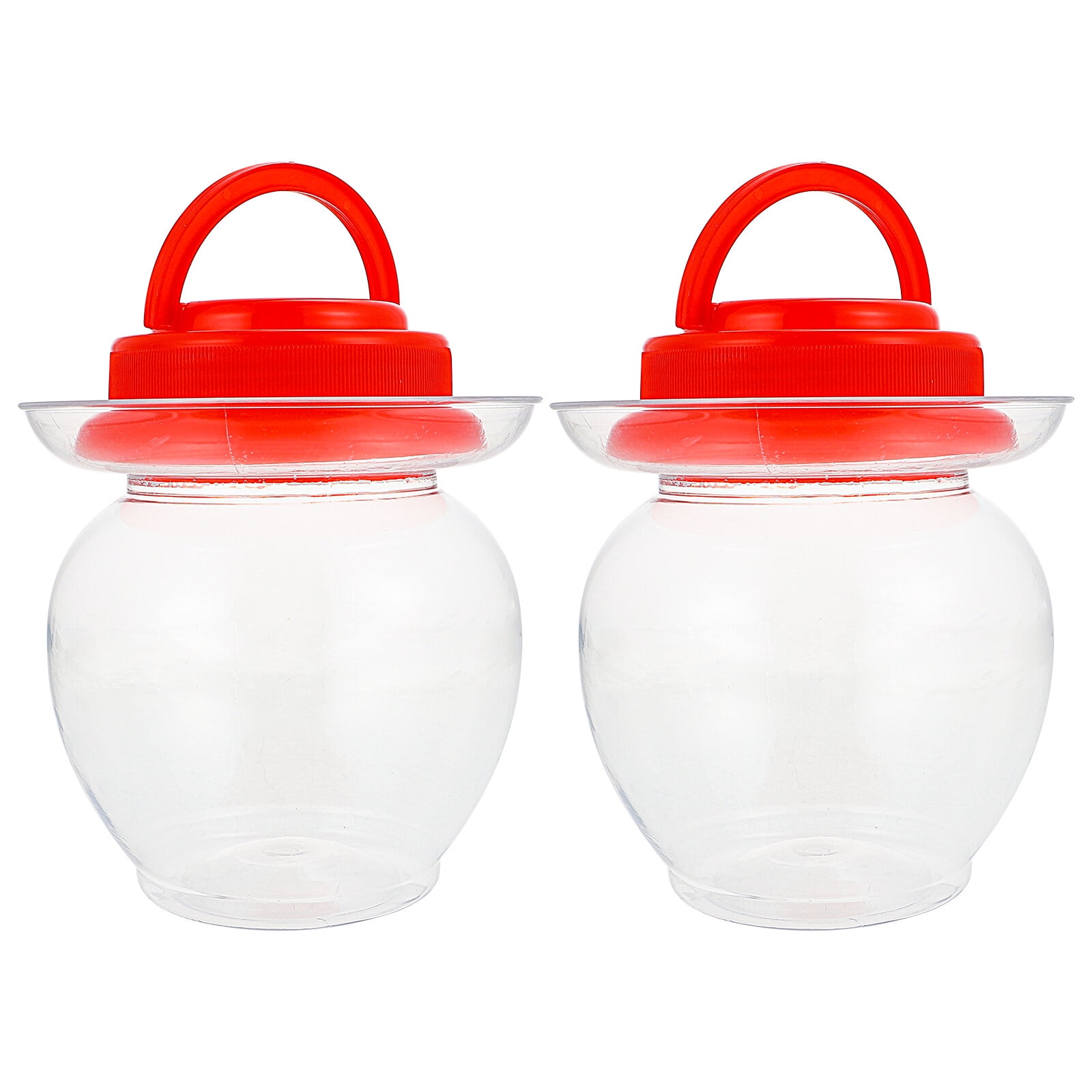 2Pcs Household Pickle Jar Plastic Pickle Vegetable Can Kitchen Sealing ...