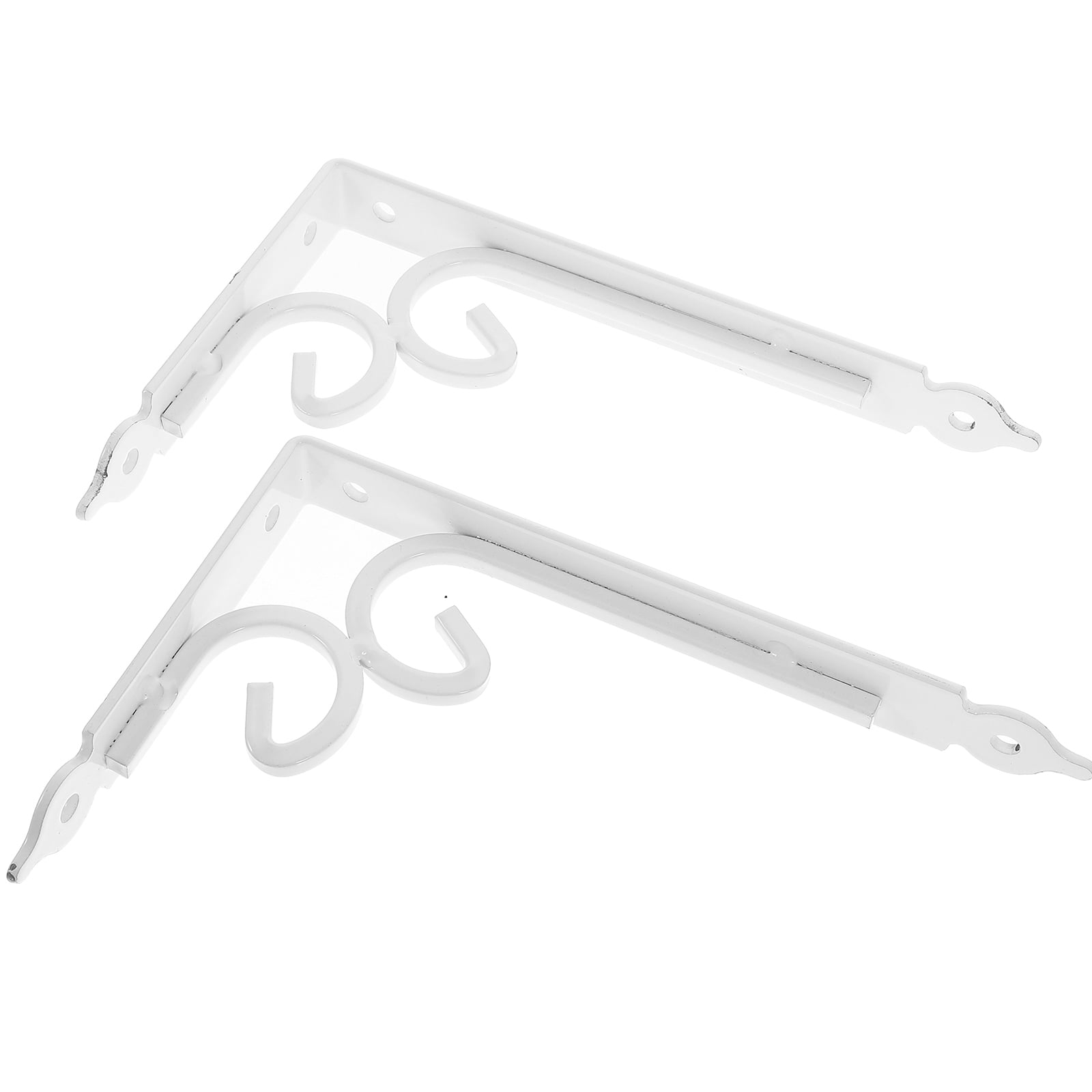 2Pcs Household Wall Angle Brackets Wall Mounted Corner Brackets Metal ...