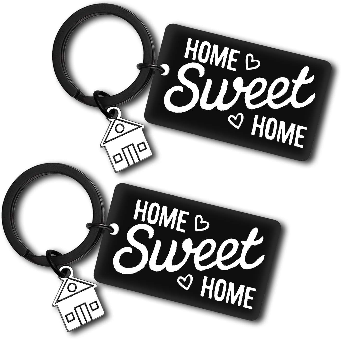 2Pcs Housewarming Presents for New Home Sweet Home Keychain for Couple ...