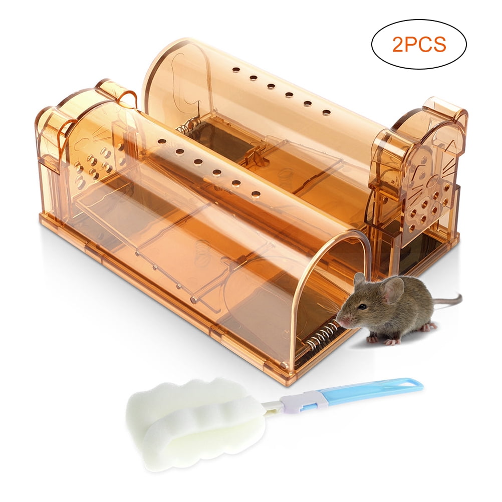 2pcs Humane Mouse Traps Traps Reusable Live Mouse Trap Catch And