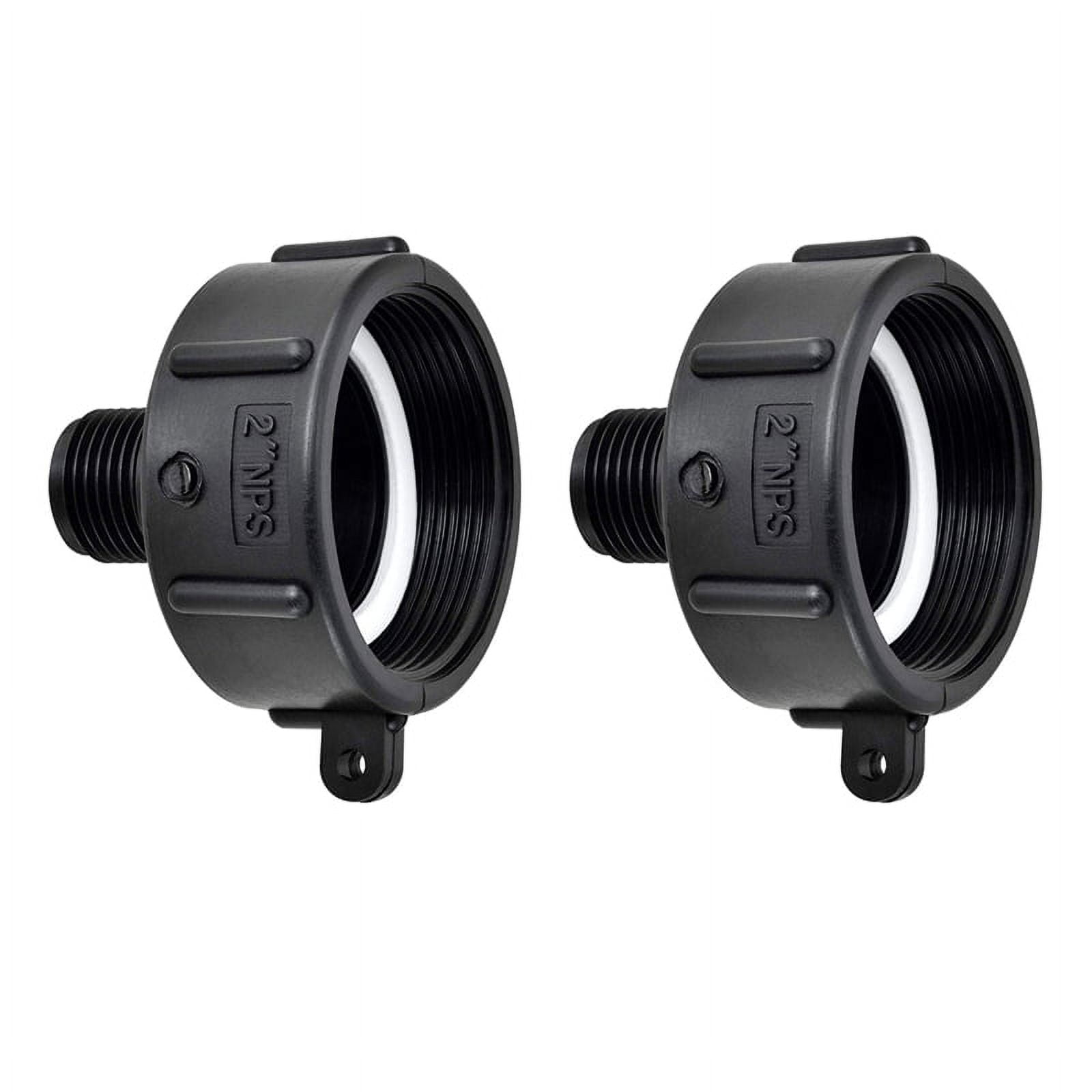 2Pcs IBC Tote Adapter 275 330 IBC Adapter Fine Thread 2Inch Water Tank ...