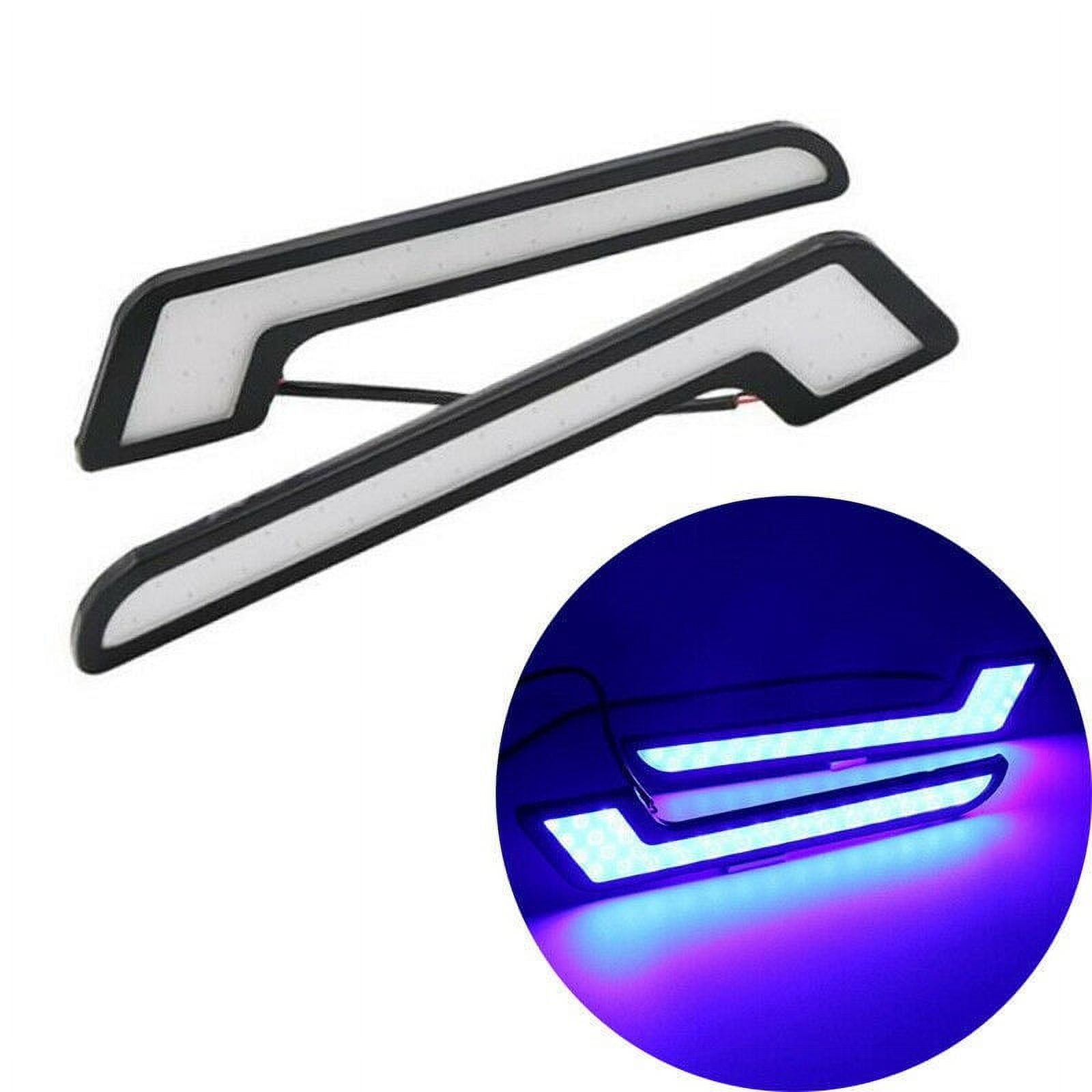 2Pcs Ice Blue LED Strip DRL Daytime Running Light Fog COB Car Auto Lamp ...