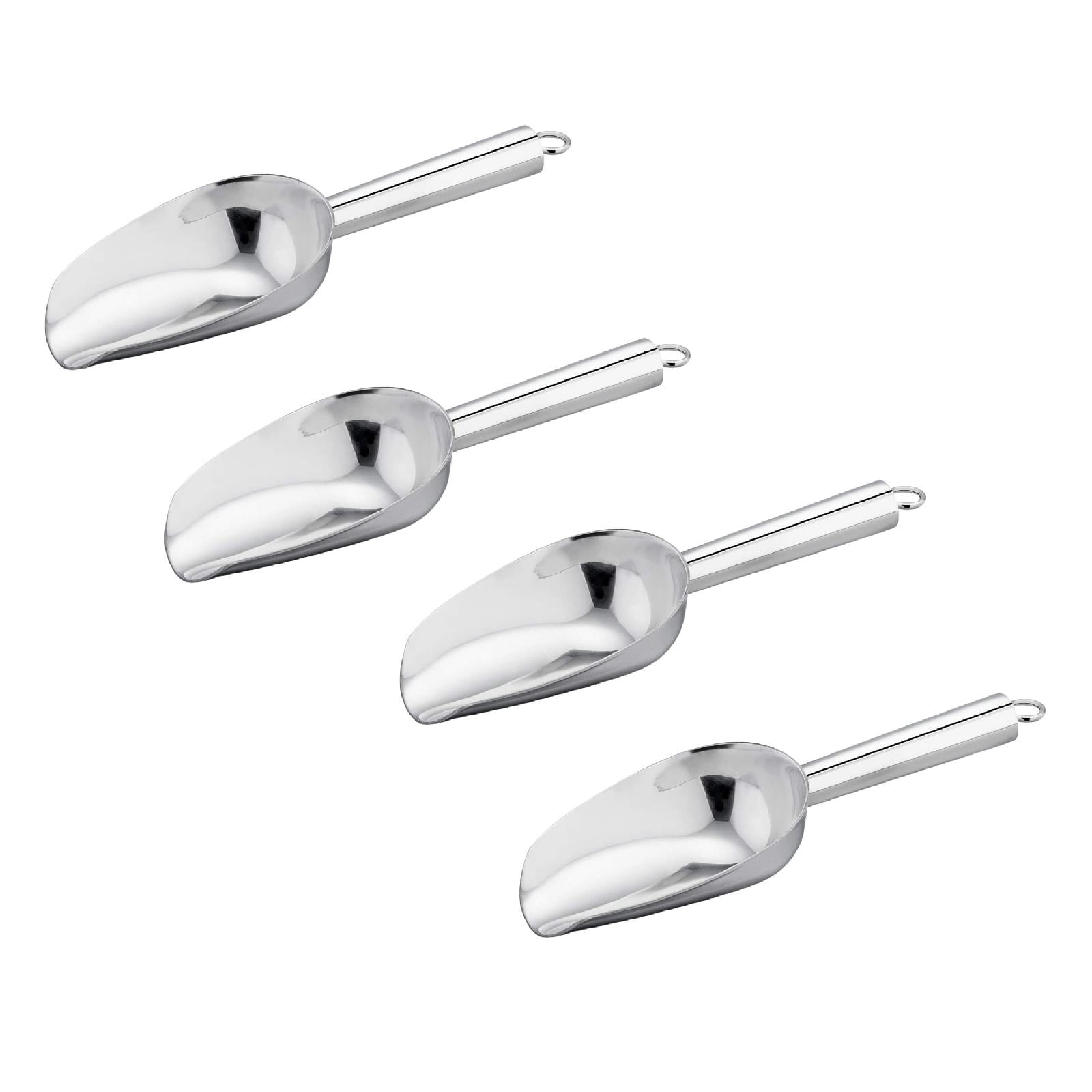 2Pcs Ice Set Of 2 Small Stainless Steel For Candy Flour Metal Utility ...