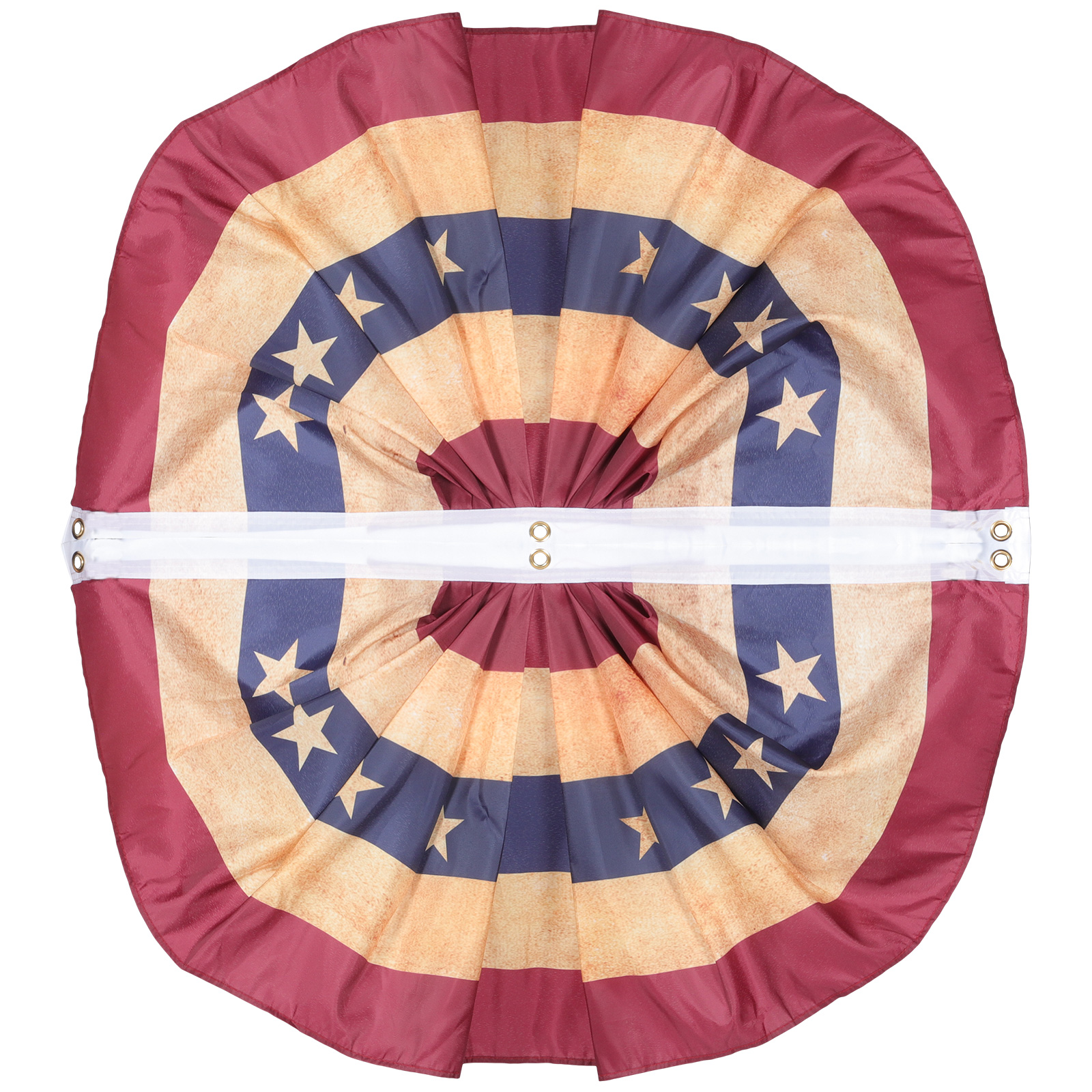 2Pcs Independence Day Flags Patriotic Pleated Fan Flags Hanging Bunting ...