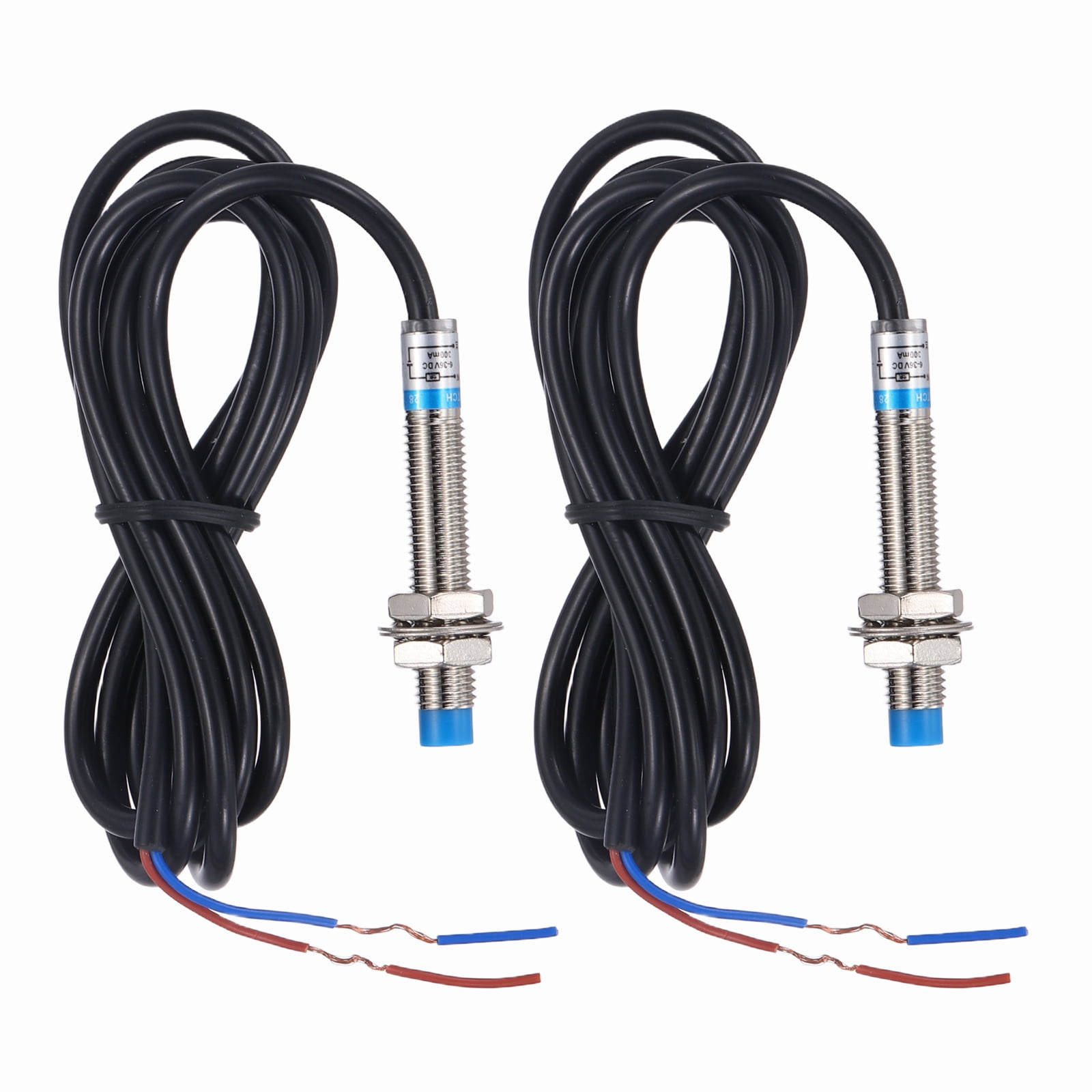2Pcs Inductive Proximity Sensor,PNP NO M8 DC 6-36V 300mA Proximity ...