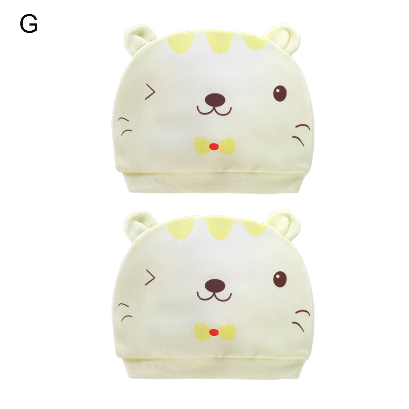 2Pcs Infant Hat Breathable All Matched Cotton Cartoon Comfortable ...