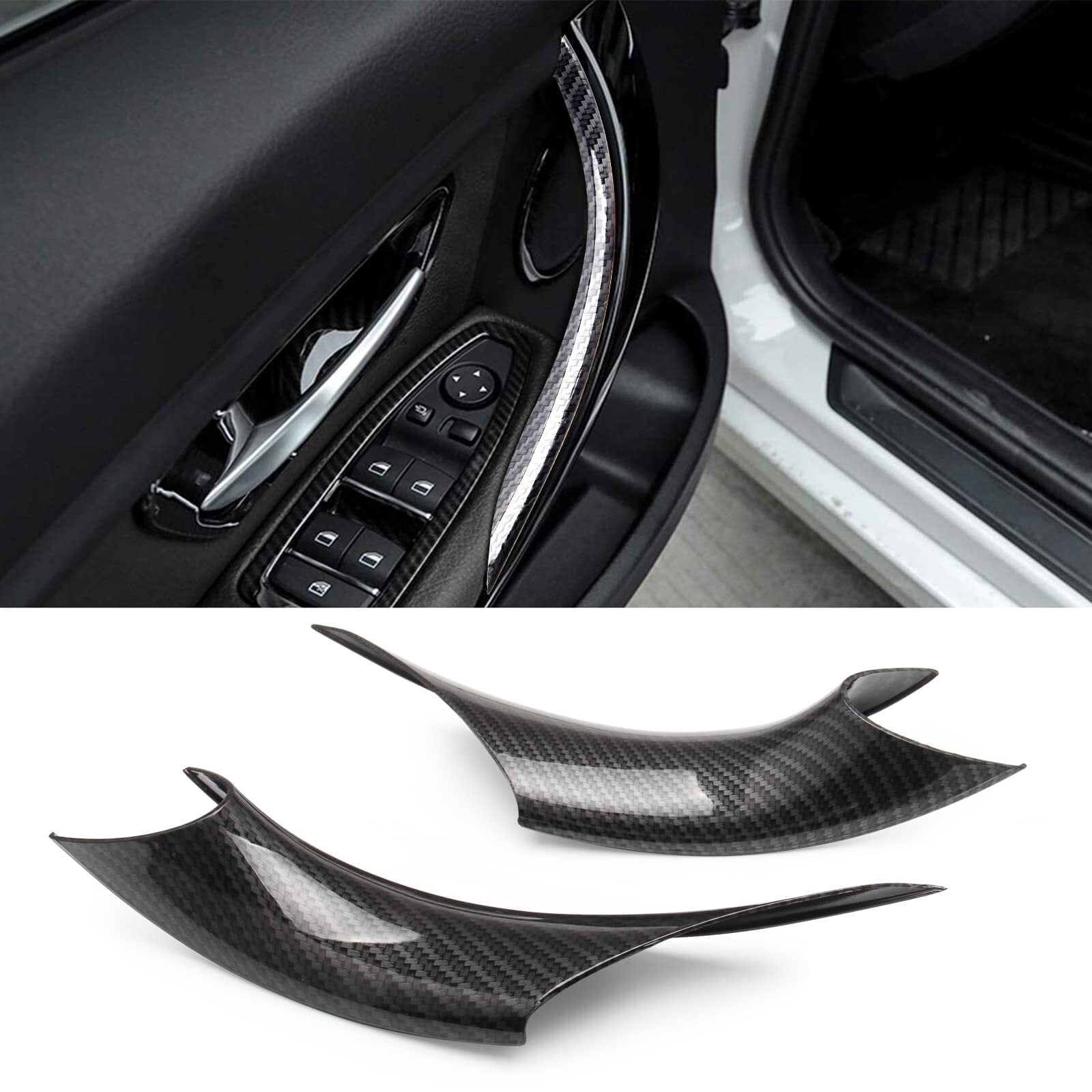 2Pcs Inner Door Handle Inside Cover Protect Case For BMW 3 Series F30 ...
