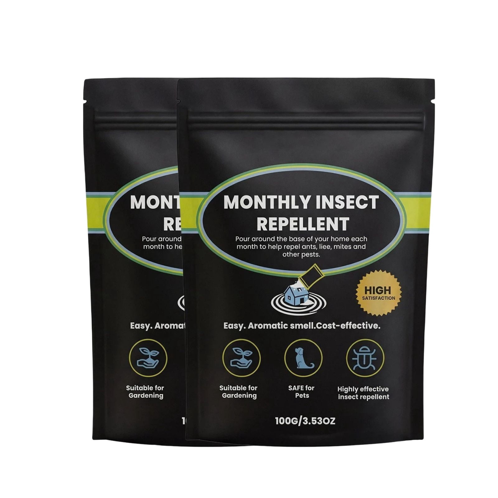 2Pcs Insect Repellent, Monthly Insect Barrier, Multi-Purpose Natural ...