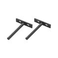 2Pcs Iron Wall Brackets Concealed Shelf Rustproof Heavy Duty Floating ...