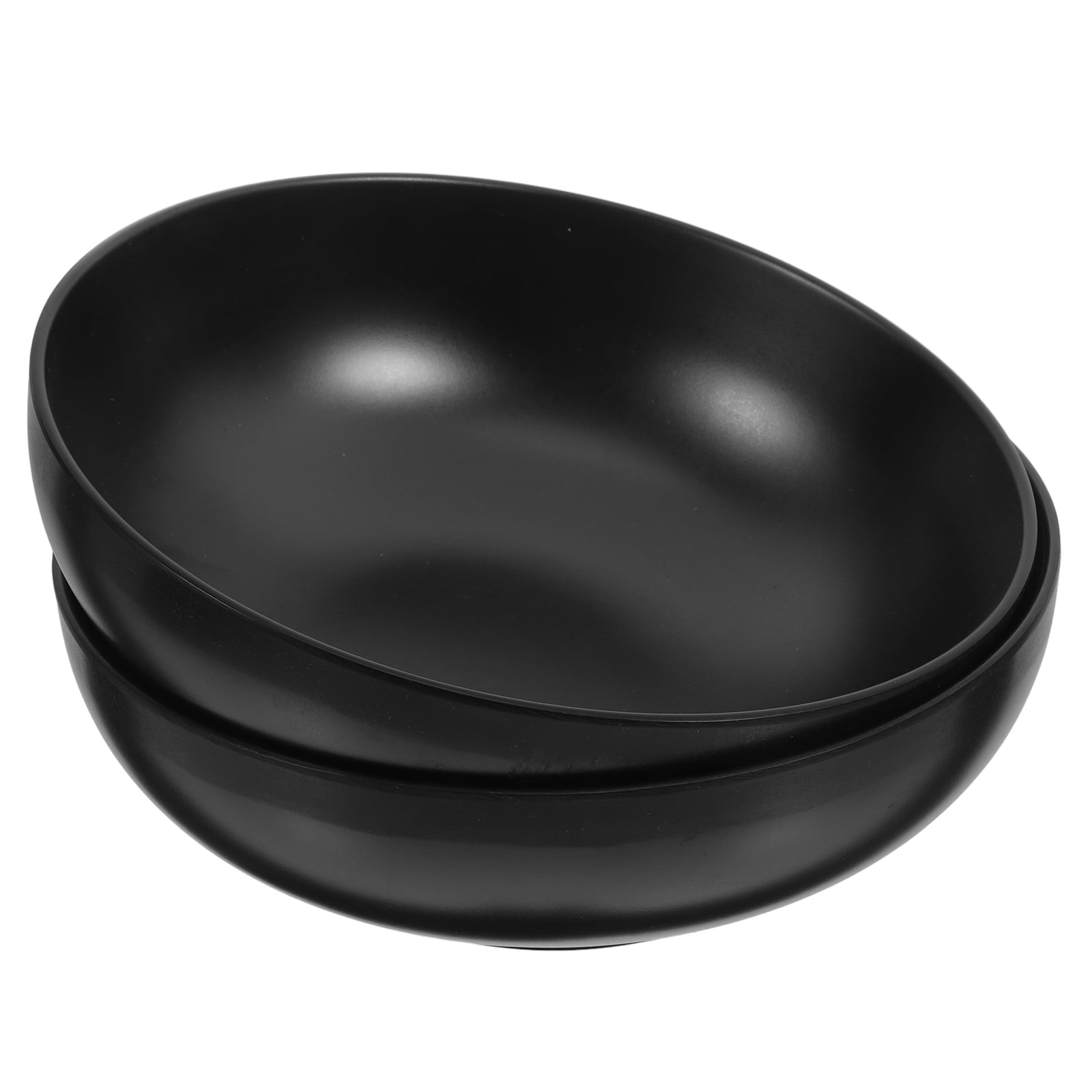2Pcs Japanese Style Ramen Bowls Stylish Food Container Black Noodle ...