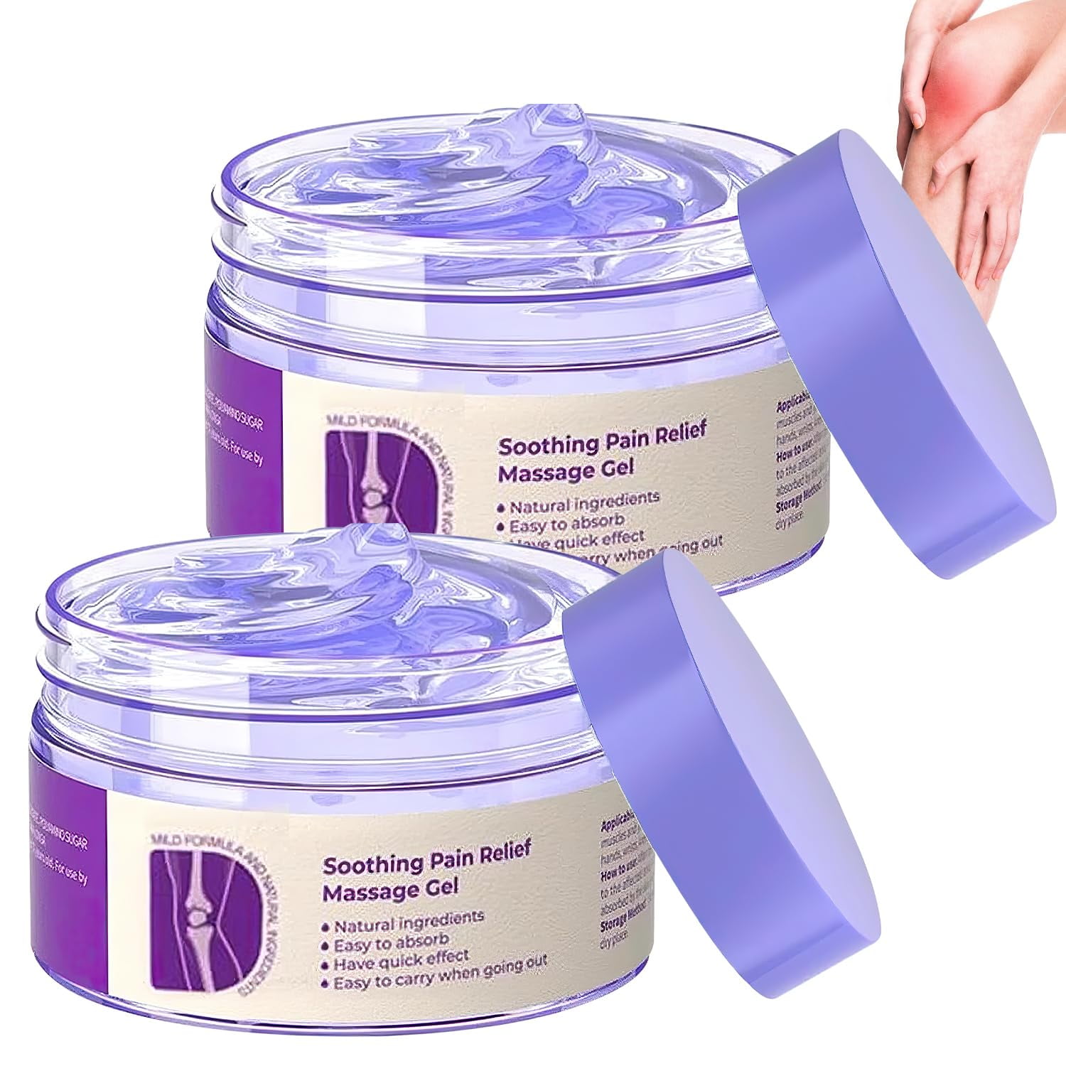 2Pcs Joint Pain Gel SBF3 Purple Gel, PurpleJoint Repair Cream, Natural ...