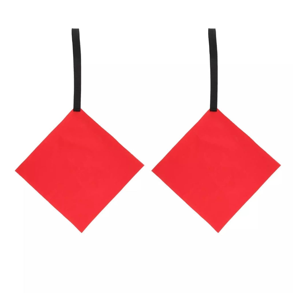 2Pcs Kayak Warning Flags Canoes Warning Flags with Webbing Kayak Safety ...