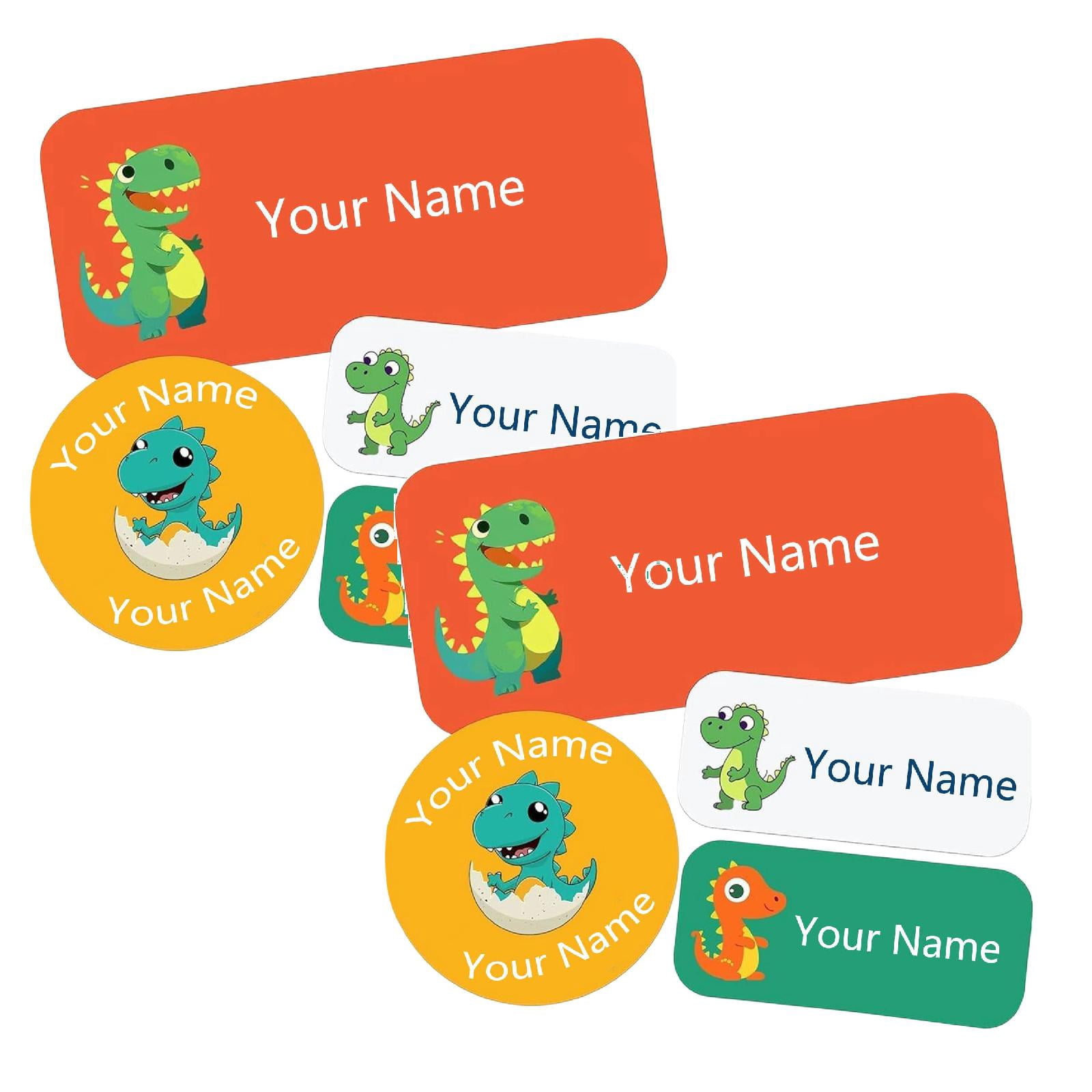2Pcs Kid Name Labels Cartoon Name Stickers For Kid Daycare School Child ...