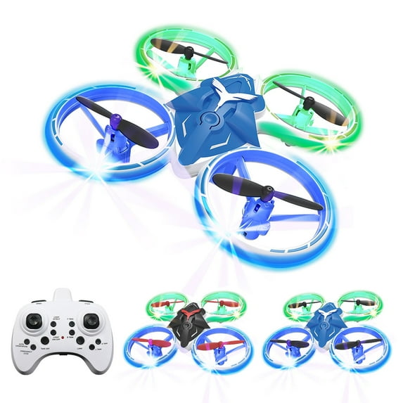 2Pcs Kids Drone Toy Kadlawus kidsDrone Toy, RC Quadcopter with LED ...