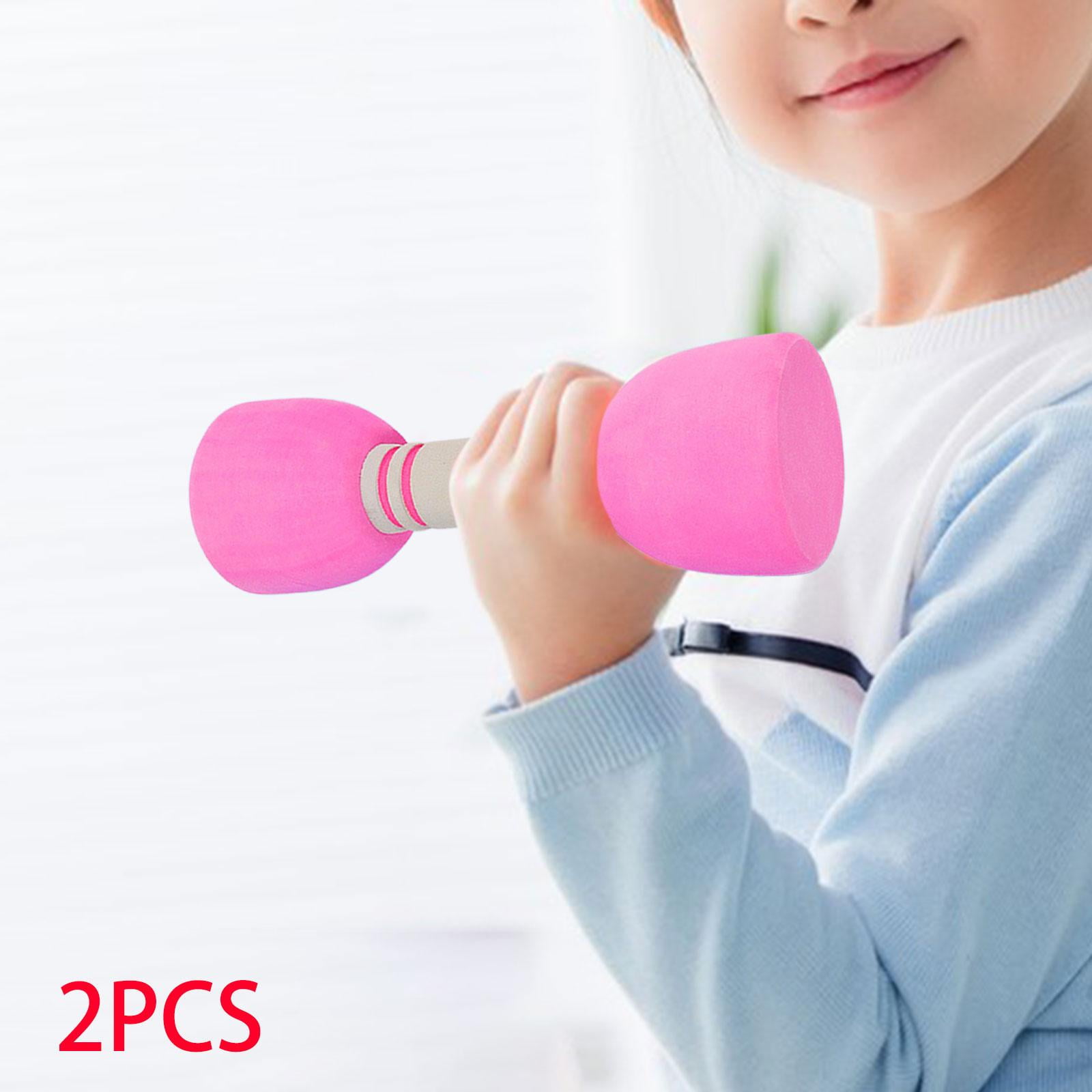 2Pcs Kids Dumbbells Set Barbell Children Dumbbells Absorbs Sweat Non ...