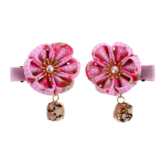 2Pcs Kids Plum Hair Decor Accessories Fashion Hairpin Girls Headdress ...