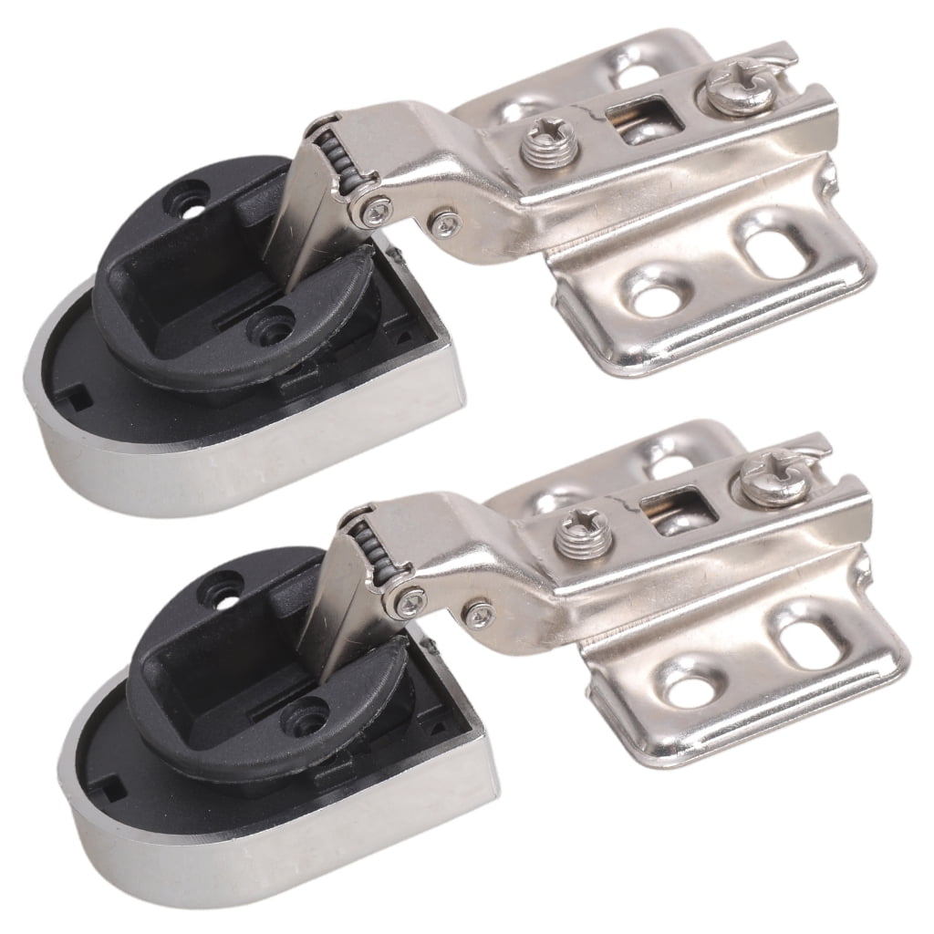 2Pcs Kitchen Cupboard Glass Door Hinge Clip Wine Cabinet Door Damping ...