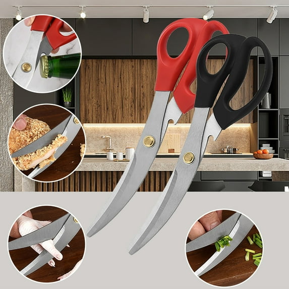 2Pcs Kitchen Scissors under $5! Yrmaups Multi Purpose Kitchen Scissors ...